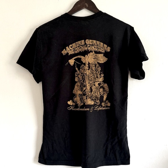 Shirts | Vintage Marines Machine Gunner Original Gangsters Black Gold ...